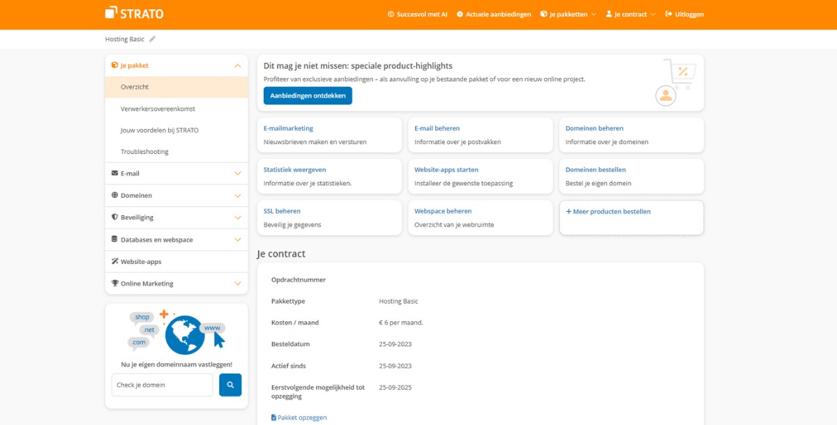 STRATO review [Weinig voor weinig] - Hostingnerd